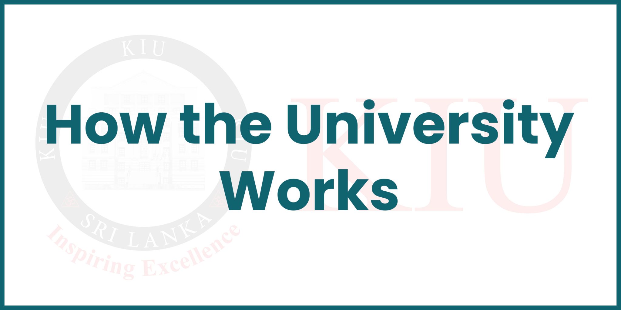 KIU | About the University – Vision, Mission & History